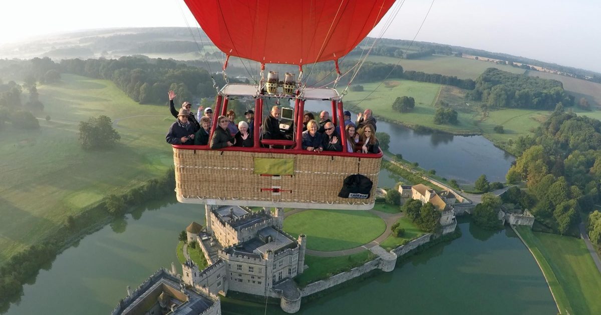 Hollingbourne nr Leeds Castle Hot Air Virgin Balloon Flights